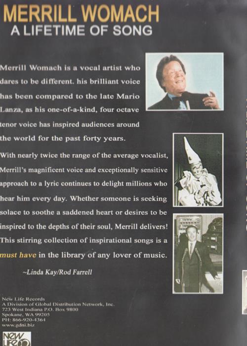 Merrill Womach: A Lifetime Of Song 2-Disc Set – NeverDieMedia