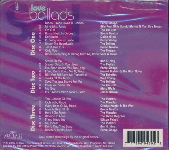 Soul Love Ballads 3-Disc Set – NeverDieMedia