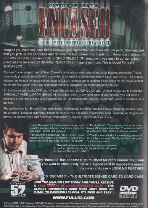 David Forrest's Encased: The Ultimate Signed Card To Card Case w/ Magn ...