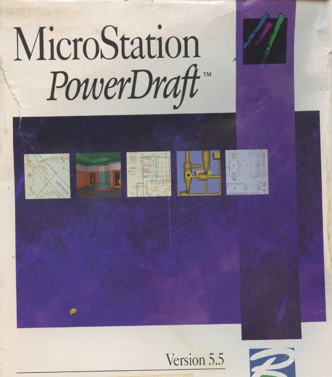 MicroStation PowerDraft 5.5 w/ Manuals & Damanged Box – NeverDieMedia