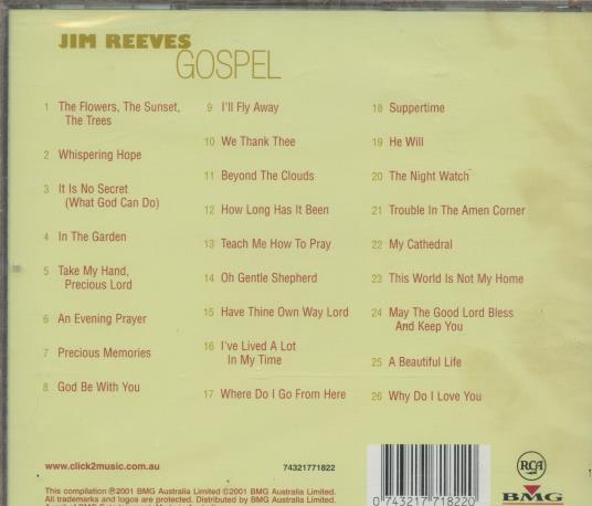 Jim Reeves: Gospel – NeverDieMedia