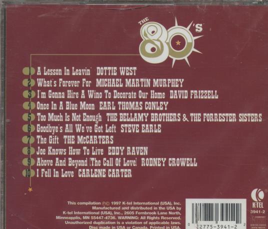 The 80's Country Chart Toppers – NeverDieMedia