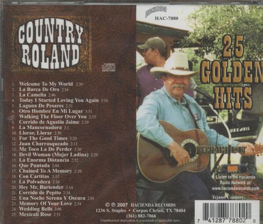 Country Roland: 25 Golden Hits – NeverDieMedia