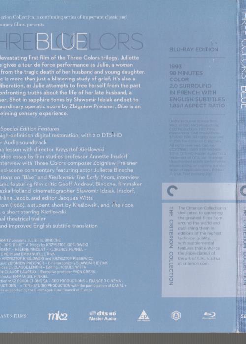 Three Colors: Blue The Criterion Collection – NeverDieMedia