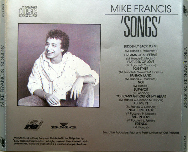 Mike Francis: Songs – NeverDieMedia