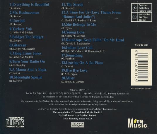 Ray Stevens: The Best Of Ray Stevens – NeverDieMedia