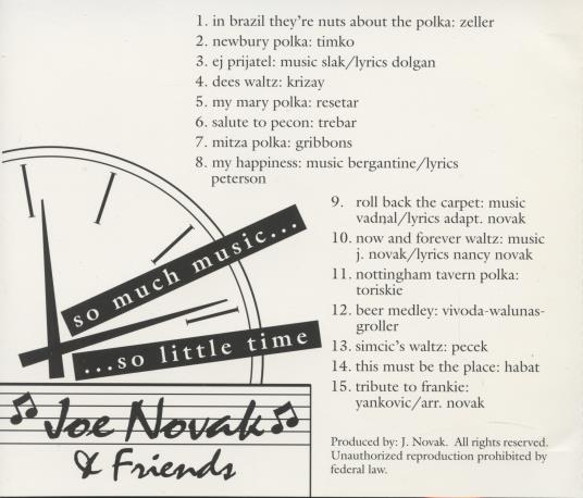 Joe Novak & Friends: So Much Music... So Little Time – NeverDieMedia