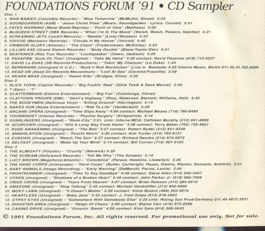 Foundations Forum '91 Promo 3-Disc Set – NeverDieMedia