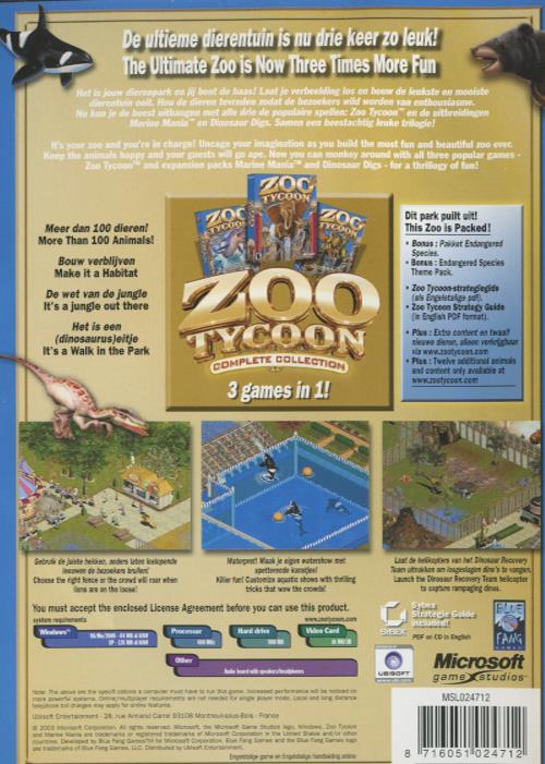 Zoo Tycoon: Complete Collection – NeverDieMedia