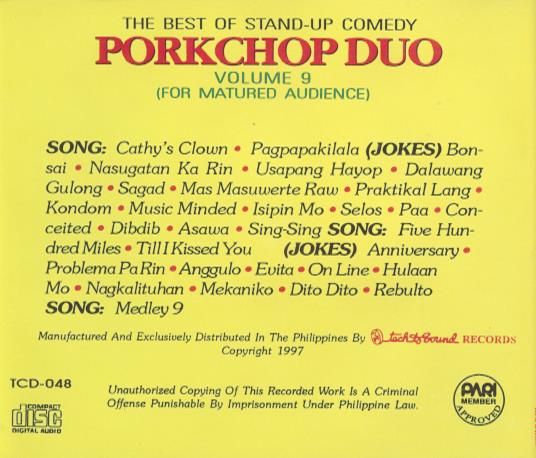 Porkchop Duo: The Best Of Stand-Up Comedy Volume 9 – NeverDieMedia