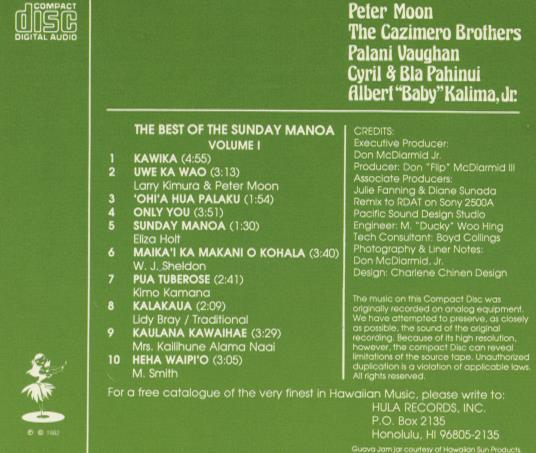 The Sunday Manoa: The Best Of Volume 1 – NeverDieMedia