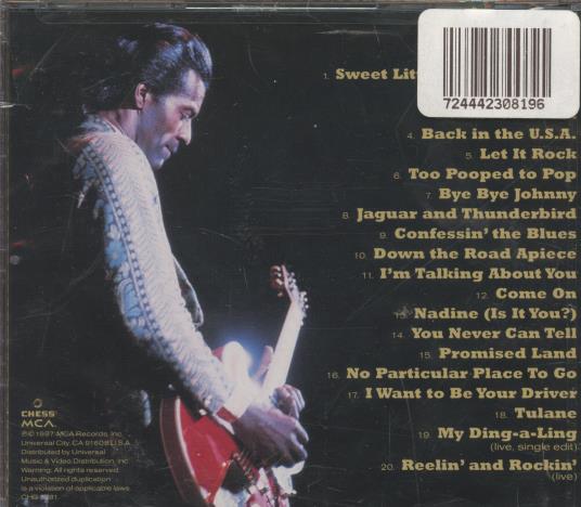 Chuck Berry: His Best: The Chess 50th Anniversary Collection Volume 2 ...