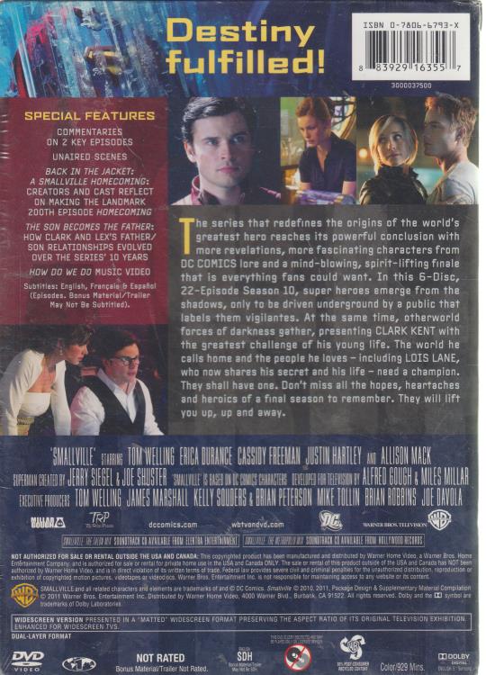 Smallville: The Complete Tenth & Final Season 6-Disc Set – NeverDieMedia