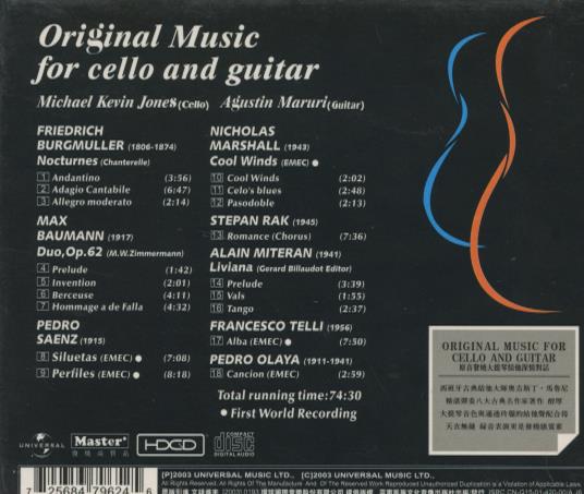 Michael Kevin Jones & Agustin Maruri: Original Music For Cello And Gui ...