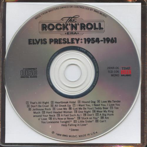 The Rock 'N' Roll Era: Elvis Presley: 1954-1961 w/ No Artwork – NeverDieMedia