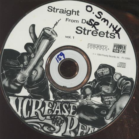 Straight From Da Streets: Increase The Peace Volume 1 w/ No Artwork ...