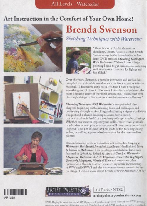 Brenda Swenson: Sketching Techniques With Watercolor – NeverDieMedia