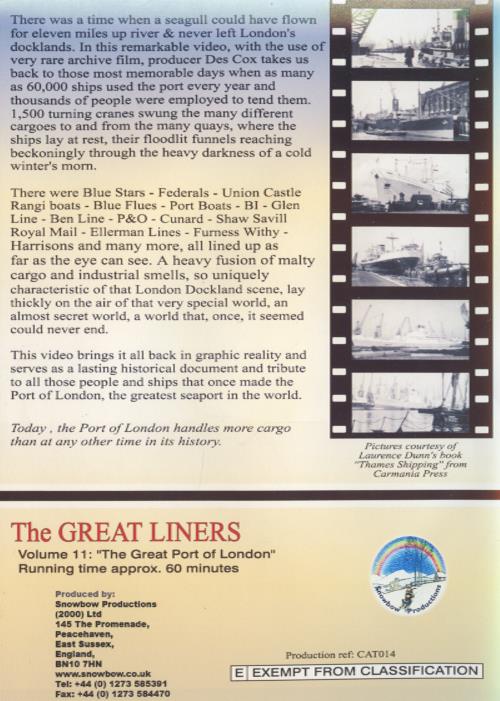 The Great Liners: The Great Port Of London – NeverDieMedia