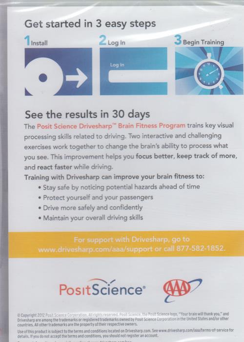 Posit Science Brain Training Software: Drivesharp Driving – NeverDieMedia