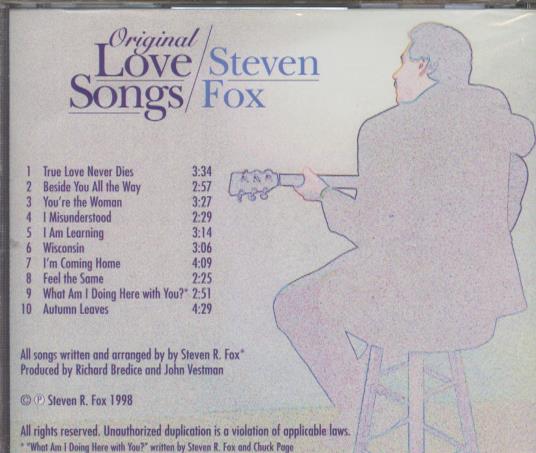 Steven Fox: Original Love Songs – NeverDieMedia