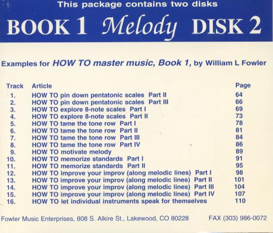 How To Master Music: Book 1: Melody 2-Disc Set – NeverDieMedia