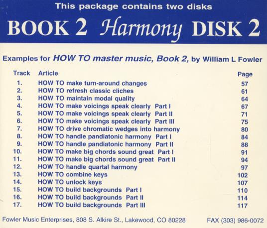 How To Master Music: Book 2: Harmony 2-Disc Set – NeverDieMedia