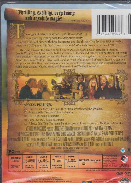 The Princess Bride 20th Anniversary Collectors – NeverDieMedia