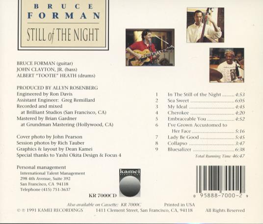 Bruce Forman: Still Of The Night – NeverDieMedia