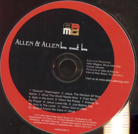 Allen & Allen: Love Sweet Love Signed w/ Front Artwork – NeverDieMedia