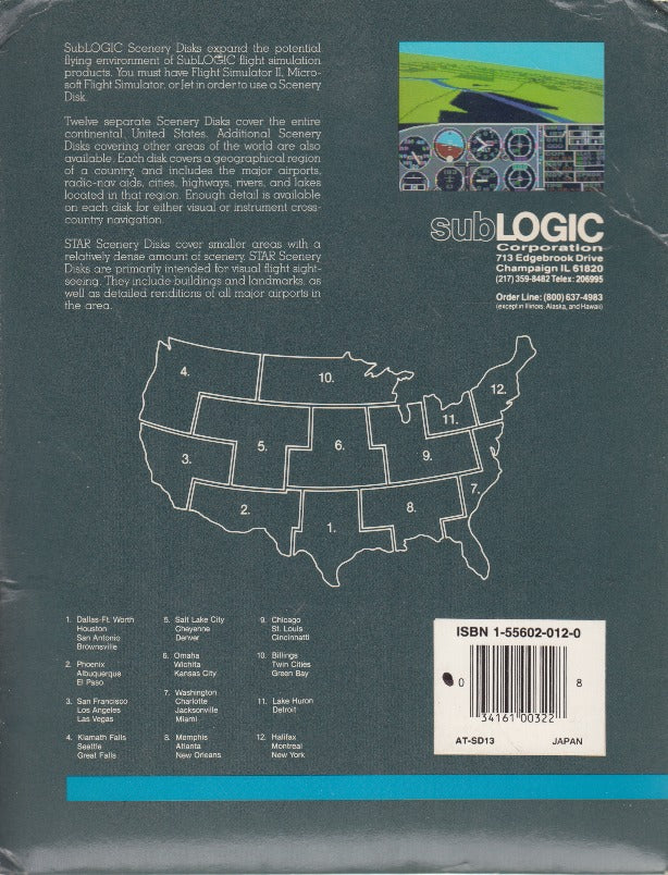 Sublogic Scenery Disc: Japan Scenery Disk w/ Manual – NeverDieMedia