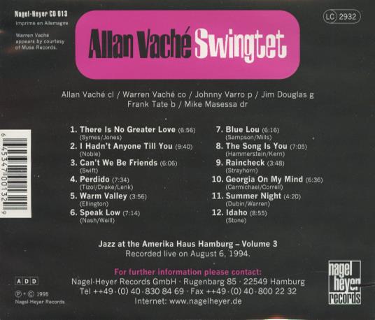 Allan Vache: Swingtet Vol. 3 – NeverDieMedia