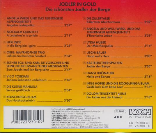 Jodler In Gold: Die Schonsten Jodler Der Berge – NeverDieMedia
