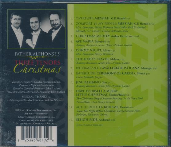 Father Alphonse's Three Tenors: Christmas – NeverDieMedia