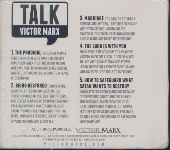 Victor Marx: Talk: Top 5 5-Disc Set – NeverDieMedia