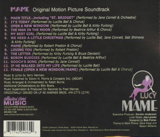 Mame: Original Motion Picture Soundtrack – NeverDieMedia