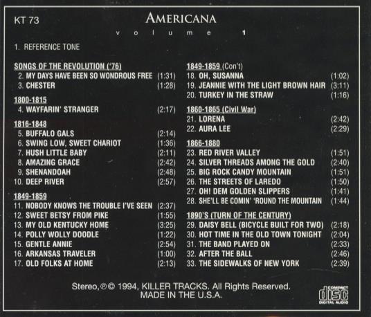 Killer Tracks: Americana Volume 1 – NeverDieMedia