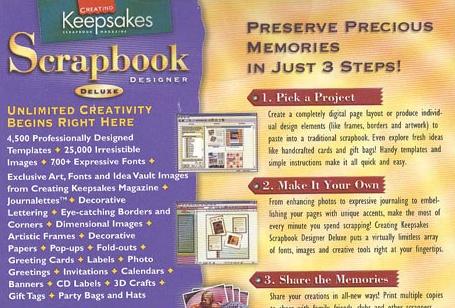 Creating Keepsakes: Scrapbook Designer Deluxe – NeverDieMedia
