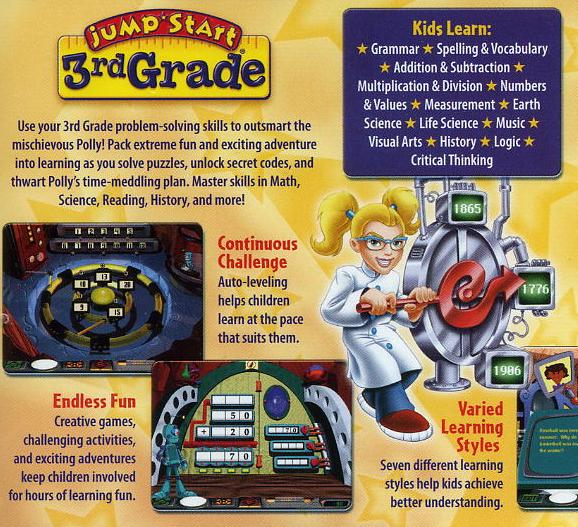 JumpStart 3rd Grade 2003 Advanced 3-Disc Set – NeverDieMedia
