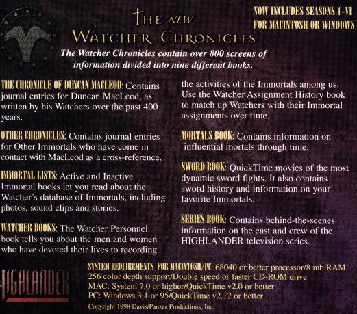 Highlander: The New Watcher Chronicles – NeverDieMedia