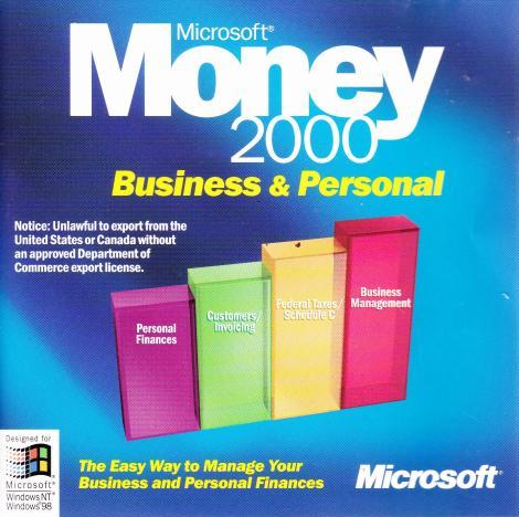 Microsoft Money 2000 Business & Personal – NeverDieMedia