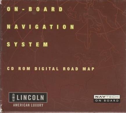 NavTech Lincoln On-Board Navigation System CD-ROM Digital Road Map Map ...