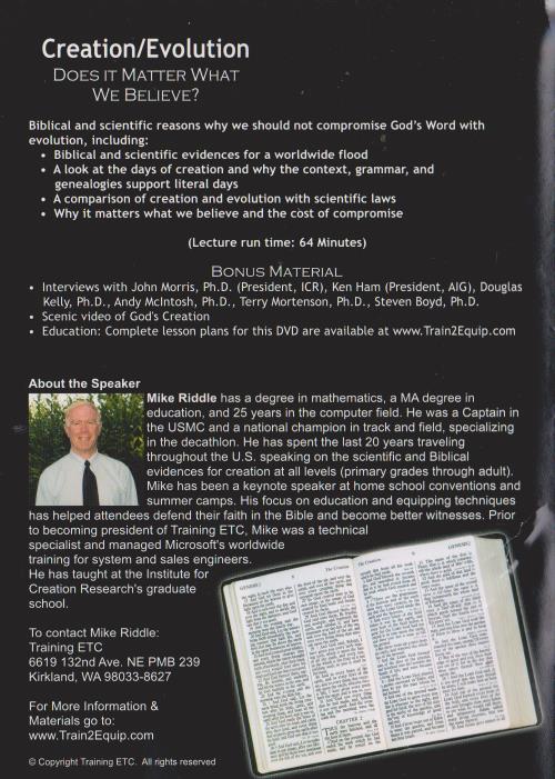 Creation/Evolution: Does It Matter What We Believe? – NeverDieMedia