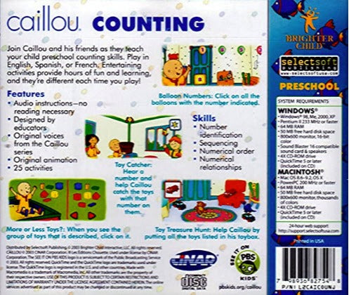 Caillou: Counting – NeverDieMedia