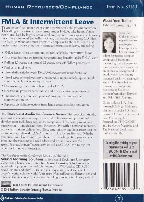 FMLA & Intermittent Leave – NeverDieMedia