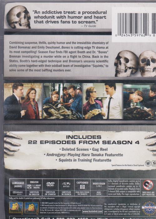 Bones: Season Four: Body Bag Edition 6-Disc Set – NeverDieMedia