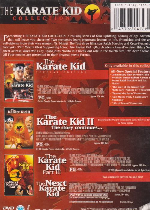 The Karate Kid Collection 3-Disc Set – NeverDieMedia