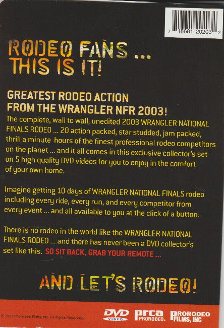 Wrangler NFR 2003 5-Disc Set – NeverDieMedia