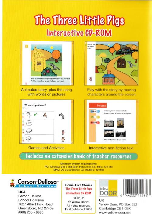 Three Little Pigs Interactive CD-ROM – NeverDieMedia