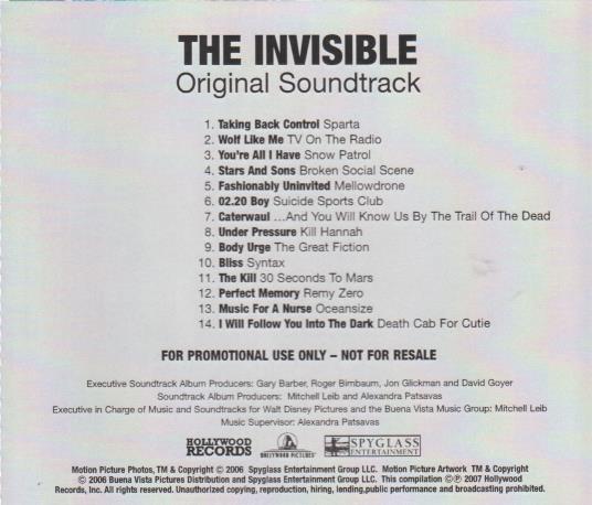 The Invisible: Original Soundtrack Promo w/ Artwork – NeverDieMedia