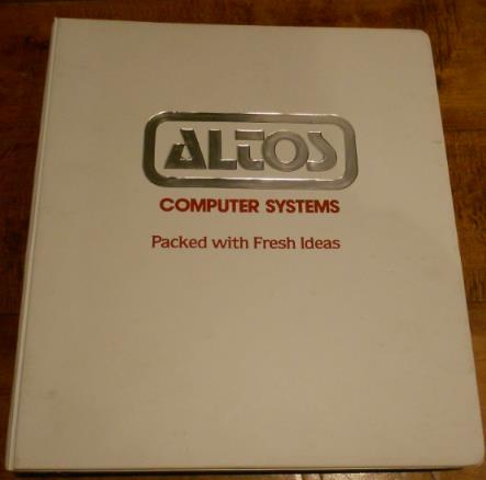 Altos Computer Systems Diagnostic Exec 2.4F Volume 08/18/81 w/ Manual ...